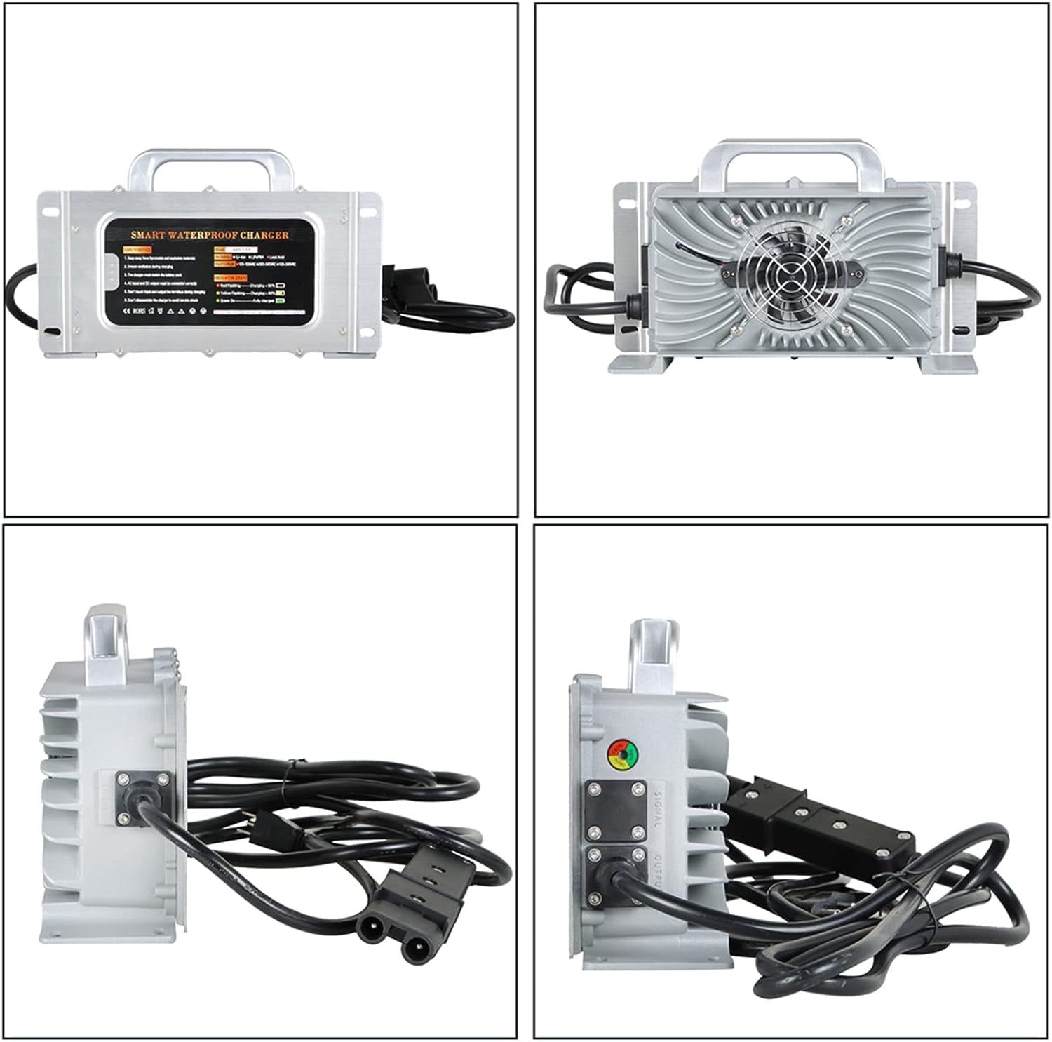 Genrics 48Volt 15Amp 2Pin Handle Battery Charger waterproof For Yamaha ...