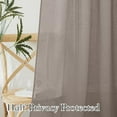 Cafe Curtains 24 inches Length, Linen Sheer Short Curtains for Small ...