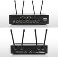 Pyle Wireless Microphone System Set w/ Bluetooth Receiver Base & 4 ...