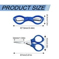Glasses Shaped Folding Scissors 3.9X2.0 Inches Stainless Steel Anti ...