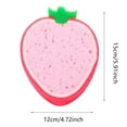 ZAROYEAX Bath Sponge for Kids Set of 4 Fruit Sponges Bath Sponge Loofah ...