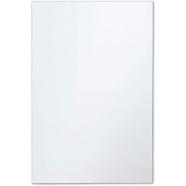 20 x 28 Inch Frameless Oval Bathroom Mirror for Vanity, Beveled Edge ...