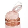 Mainstays 32 fl oz Pearl Blush Pink Solid Print Plastic Water Bottle ...