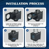 Indoor Dryer Vent Kit Pro - 4" Fireproof Aluminum Hose & Stainless ...