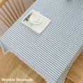 120 Inch Extra Long Tablecloth Blue and White Striped Tablecloths ...