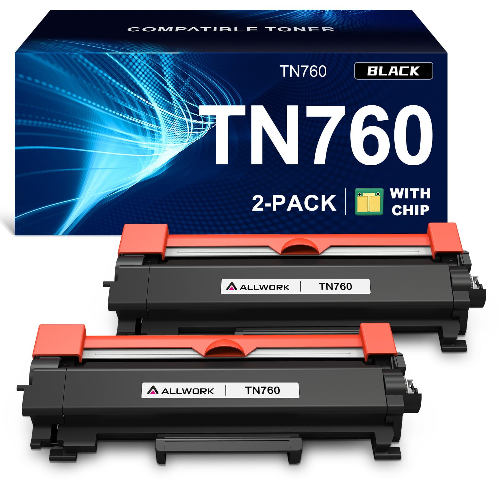 Click here for Toner Cartridge Allwork Tn760 Compatible 2-Pack Bl... prices
