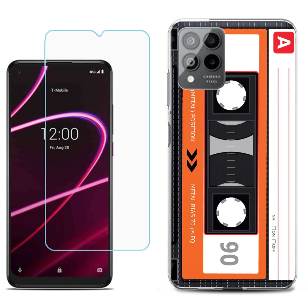 Slim-Fit Gel TPU Phone Case for T-Mobile Revvl 6 Pro 5G, with Tempered ...