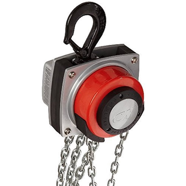 CM COLUMBUS MCKINNON 5628 HURRICANE HAND CHAIN HOIST 1 TON 20FT LIFT ...