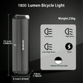 1800 Lumens USB-C Rechargeable Bike Light - 6 LEDs Dual Bracket 4 Modes - Walmart.com