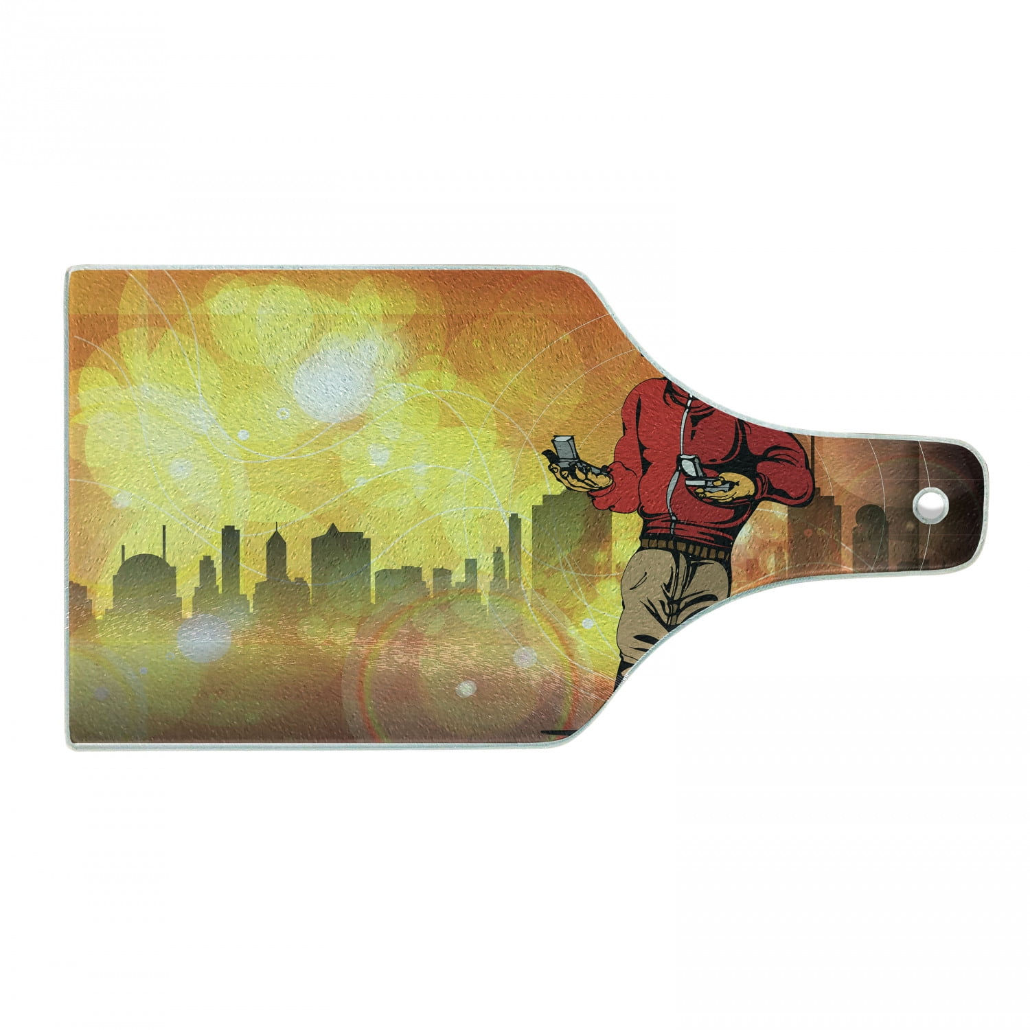 Hip Hop Cutting Board, Rap Music and Dance Themed Image a Rapper Guy ...