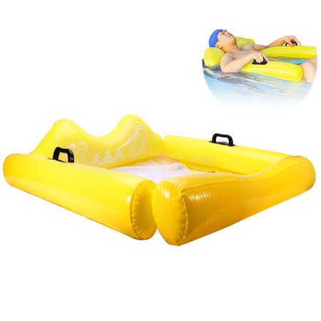For Adults Beach Swimming Pool Air Inflation Folding Float Lounge ...