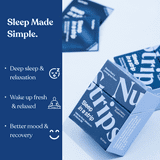 NuStrips Vegan Melatonin Sleep Strips (30 Ct) - 100% Natural, AID Time ...