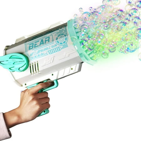 80 Holes Bubble Rocket Launcher - Handheld Bubble Blower for Toddler ...