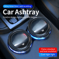 Car supplies - Car ashtray with lid, multi-functional, LED lighting ...