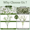 200 Pcs White Artificial Baby's Breath Flowers 11 Inch Stems Real Touch ...