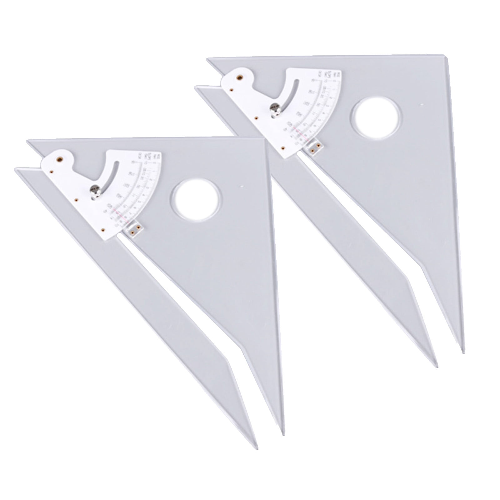 2 Pieces Drafting Triangle Ruler Adjustable Precision Scale Architect ...