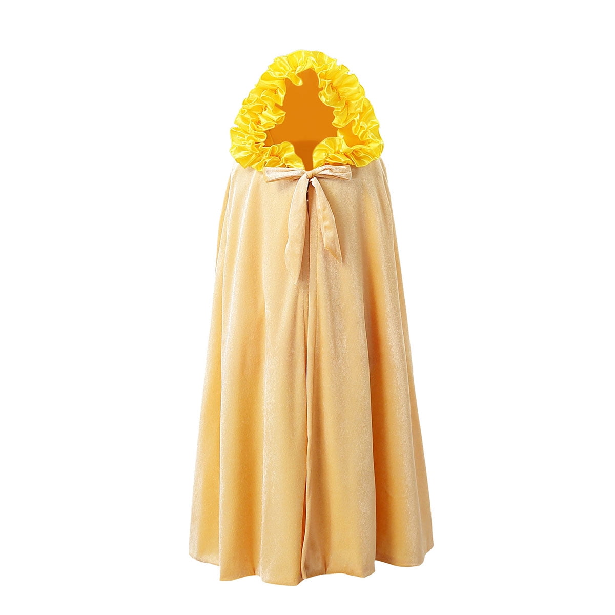 Kawell Princess Cape, Yellow Princess Hooded Long Cape Cloak Costumes ...