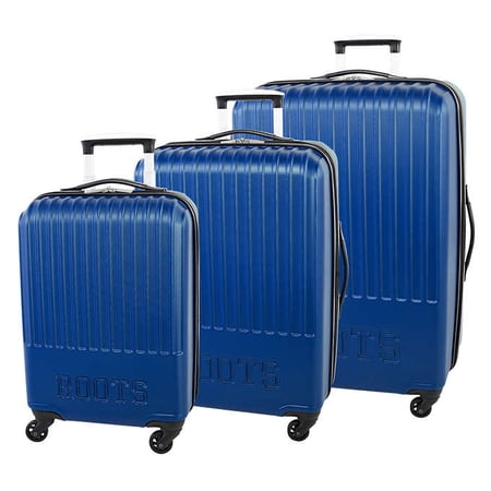 Roots Roundtrip Collection 3-piece Hardside Luggage Set - Blue - Walmart.ca