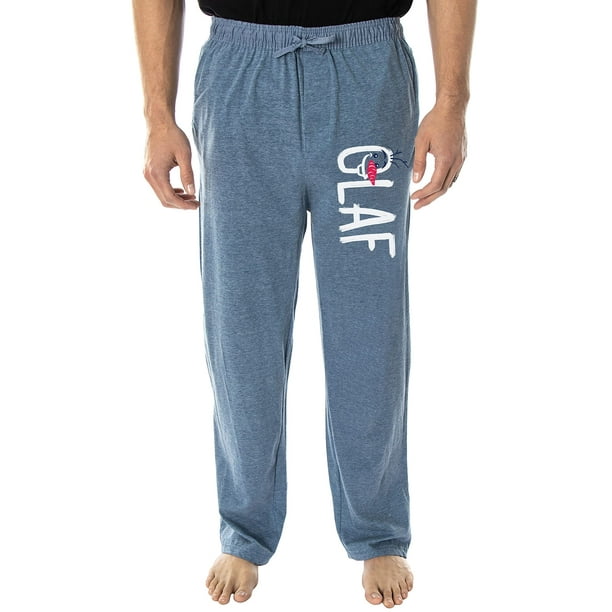 Disney Mens' Frozen Movie Film Olaf Painted Name Art Sleep Pajama Pants ...
