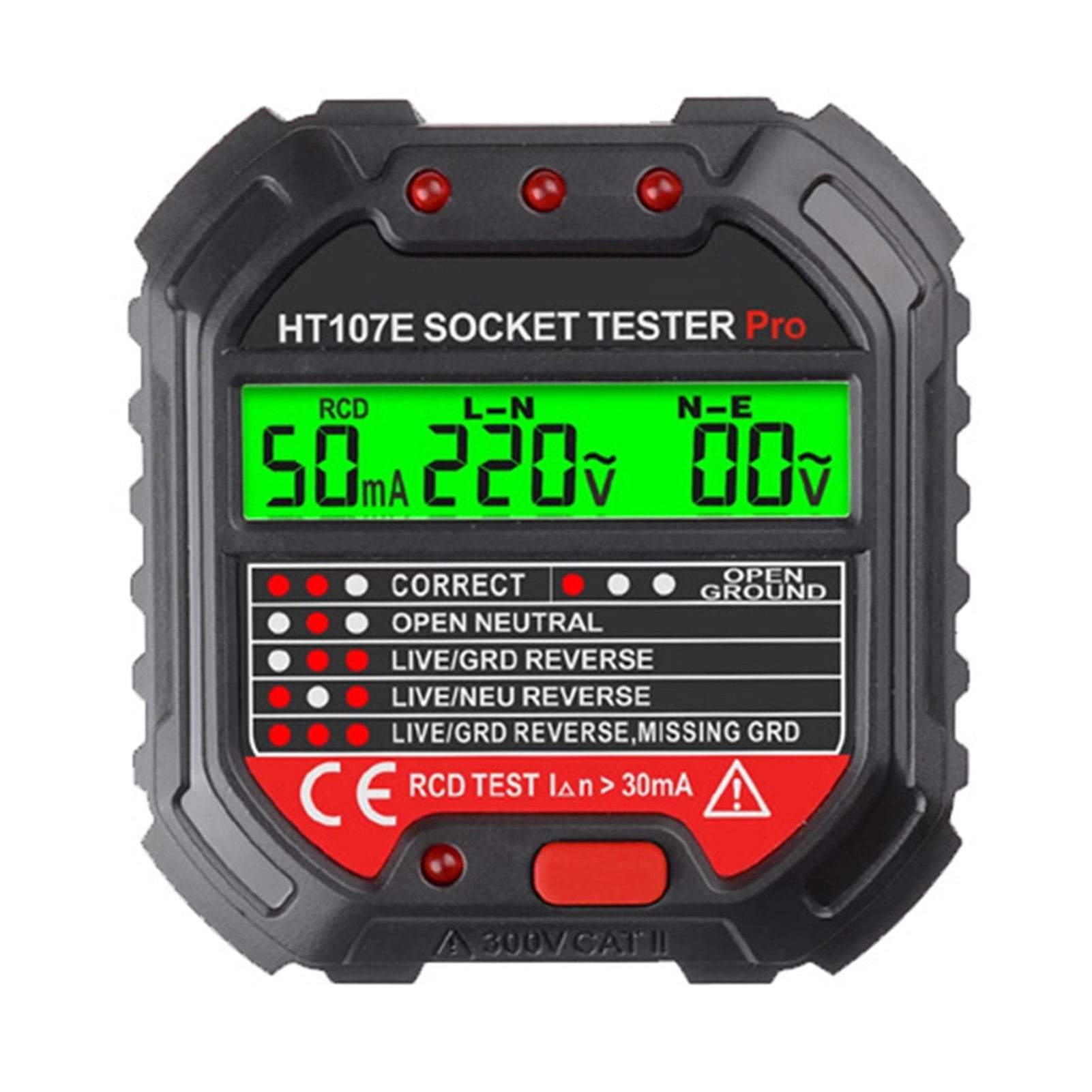 Buy Younar HT107B Socket Detector - GFCI Socket Tester with Voltage ...