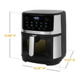 Kalorik 7-Quart Touchscreen Air Fryer with Window, in Stainless Steel ...