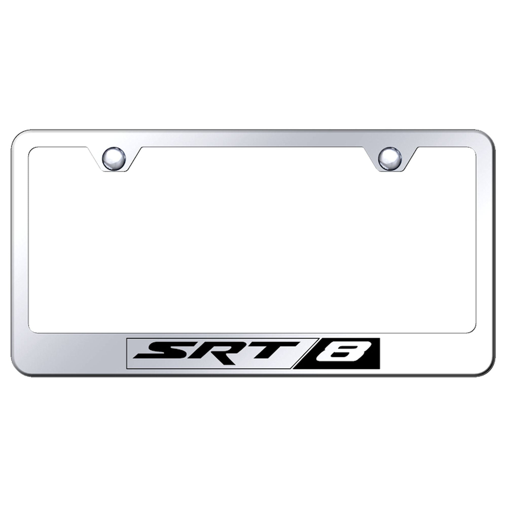 Dodge SRT-8 Laser Etched Logo Stainless Steel License Plate Frame ...