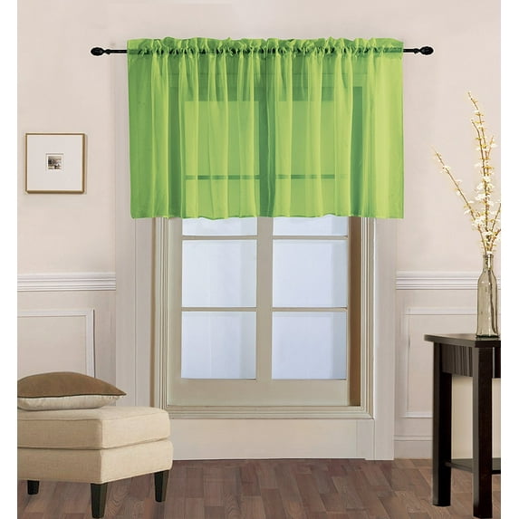 Decotex 1 Piece Elegant Solid Sheer Window Curtain Panels Treatment ...