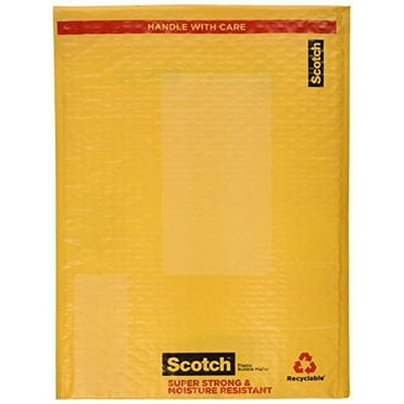 Scotch Plastic Bubble Mailers, Self Sealing, 5 in. x 9.25 in., 25 ...