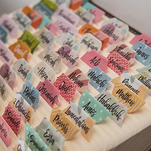 DiverseBee Laminated Bible Tabs (Large Print, Easy to Read ...