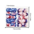 24 Sheets 4th of July Nail Art Stickers Decals Red Blue White American ...