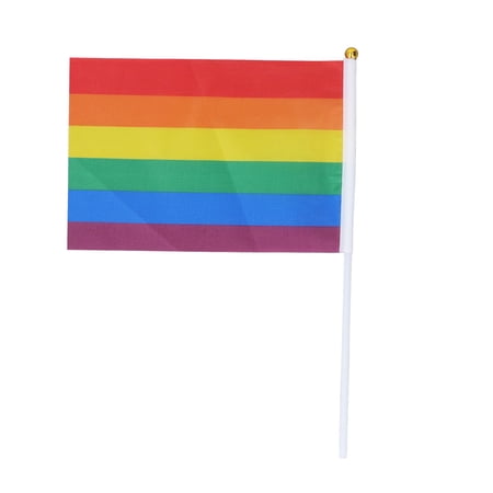 Ccdes Rainbow Stick Flags,Small Pride Flag,24Sets Mini Pride Flags ...