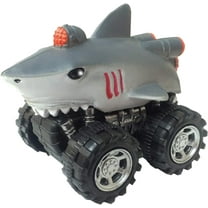 One Day Fun Shark Toy Set with LED & Music: Includes 2 Toy Trucks, 2 ...