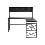 Dark Brown Wood L-shape Desk - Walmart.com