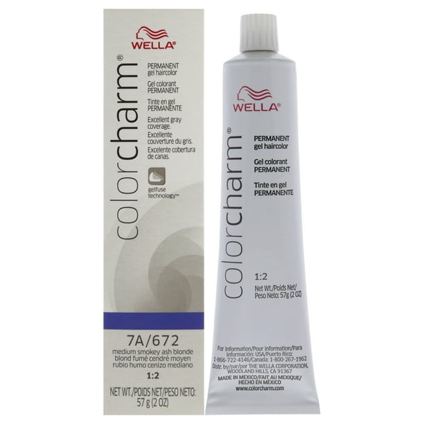 Tinte Permanente para Cabello en Gel Wella Color Charm 7A 672 Rubio ...