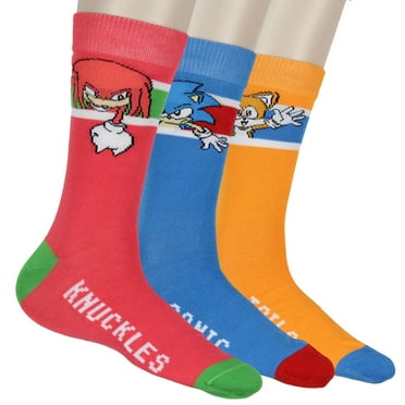 Sonic the Hedgehog Main Characters Animigos Casual Crew Socks Set for ...