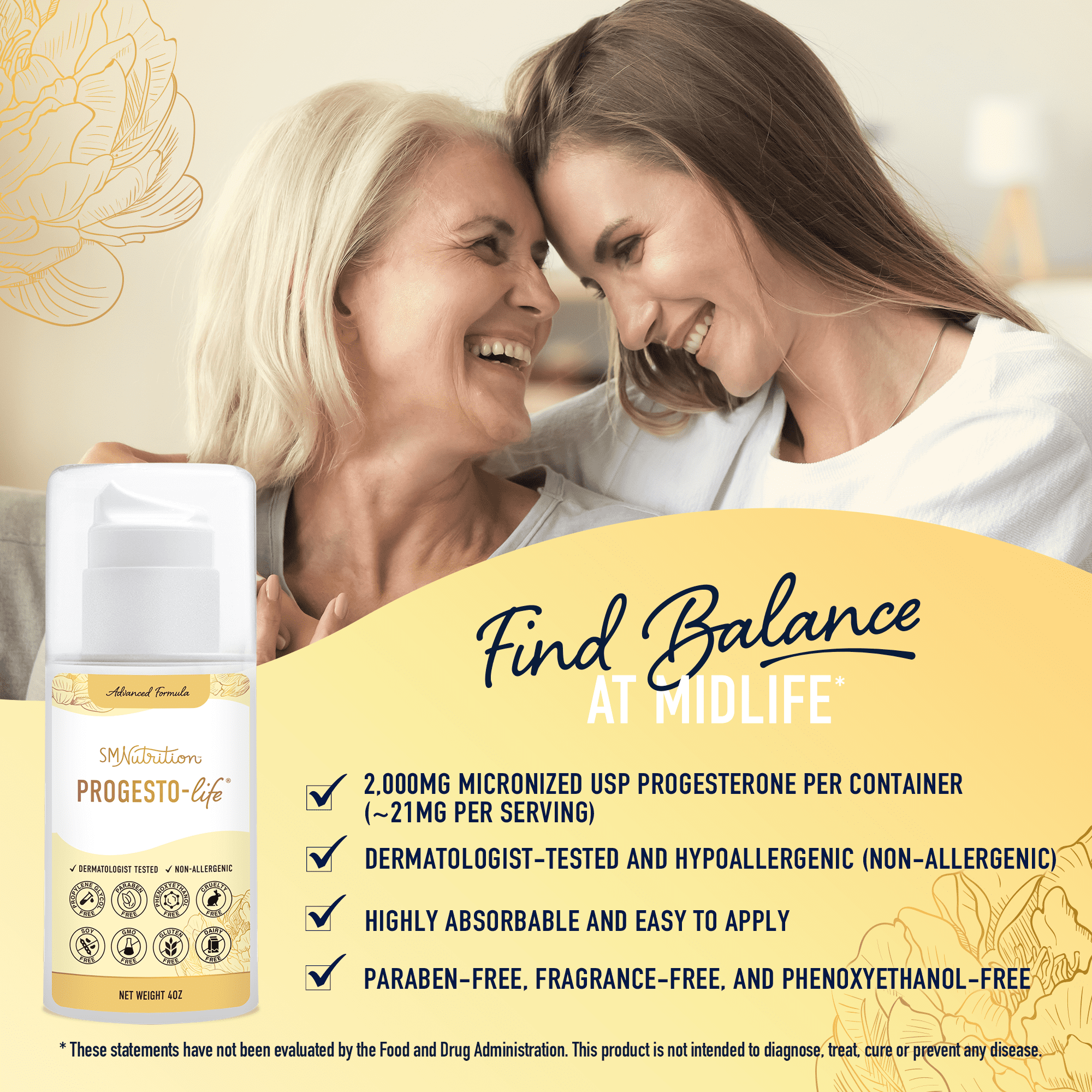 Buy Advanced Progesterone Cream for Women 4 oz. - 2000mg of USP ...