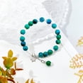 3 Strands Natural Chrysocolla Beads Strands Dyed Round 8mm Hole: 1.4mm ...