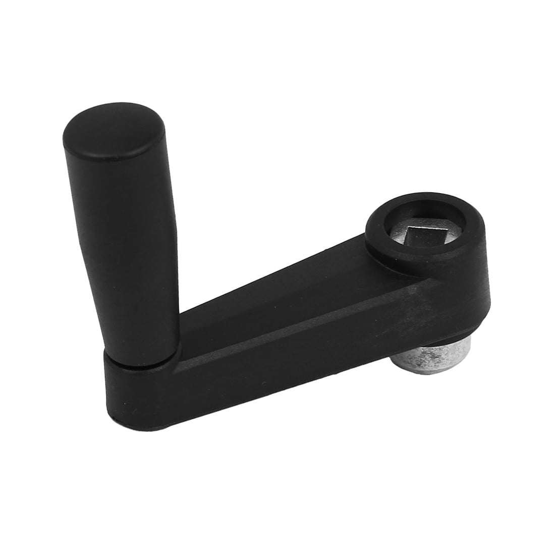 8mm x 8mm Square Hole Plastic Crank Revolving Handle Machine Tool Black ...
