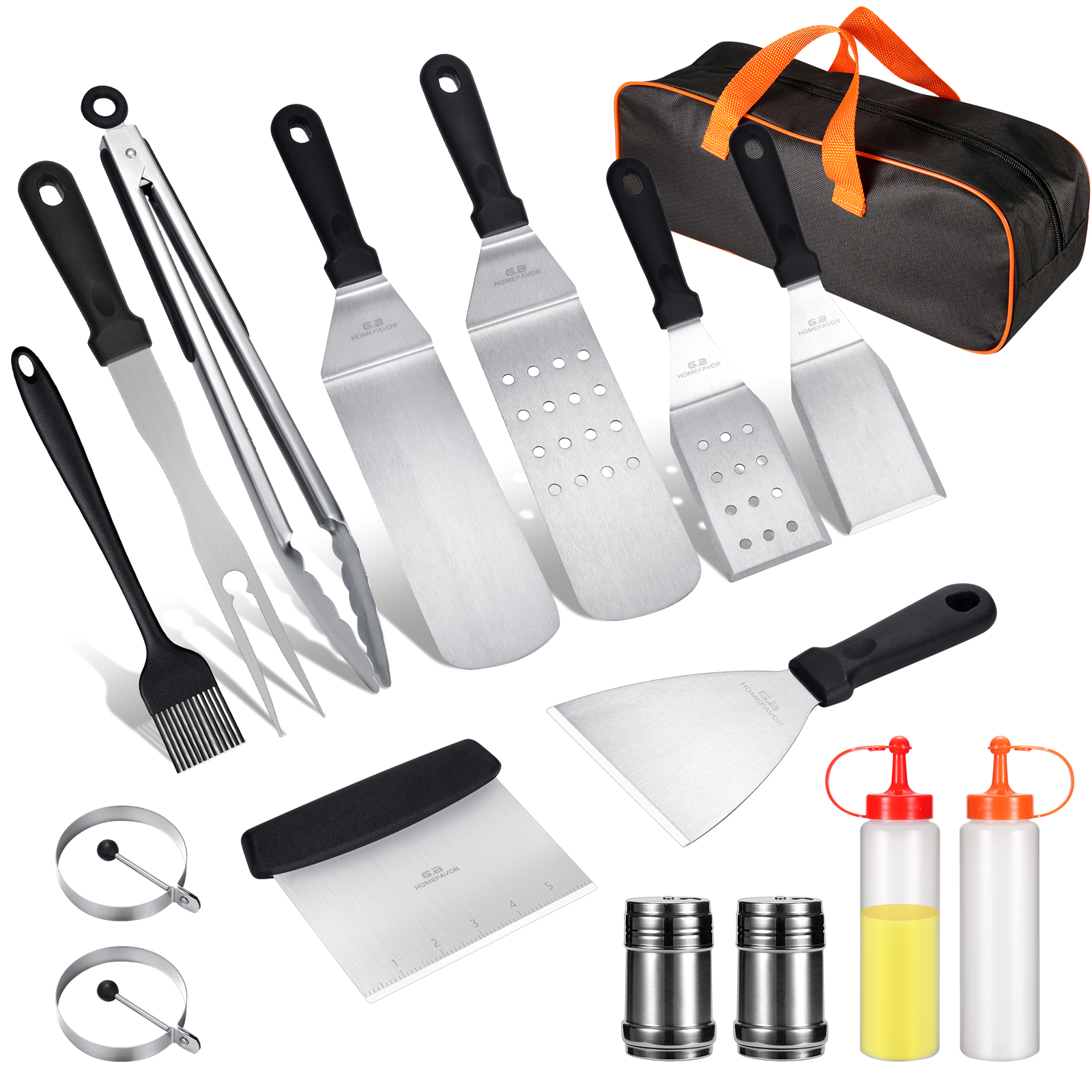 Buy Griddle Accessories Kit, G.a HOMEFAVOR 16 Pcs Griddle Grill Tools ...