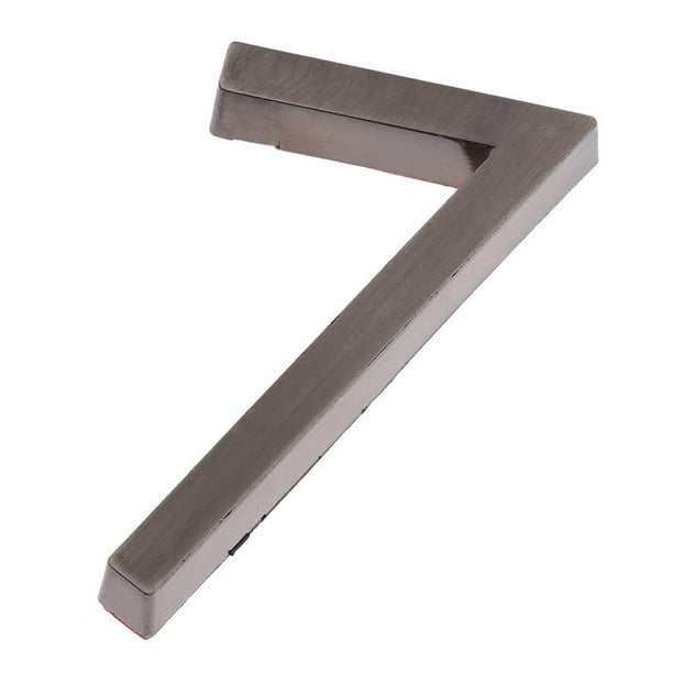 Surface Mounted Door Number Chrome Finish Digits Letter for Shop Bar ...