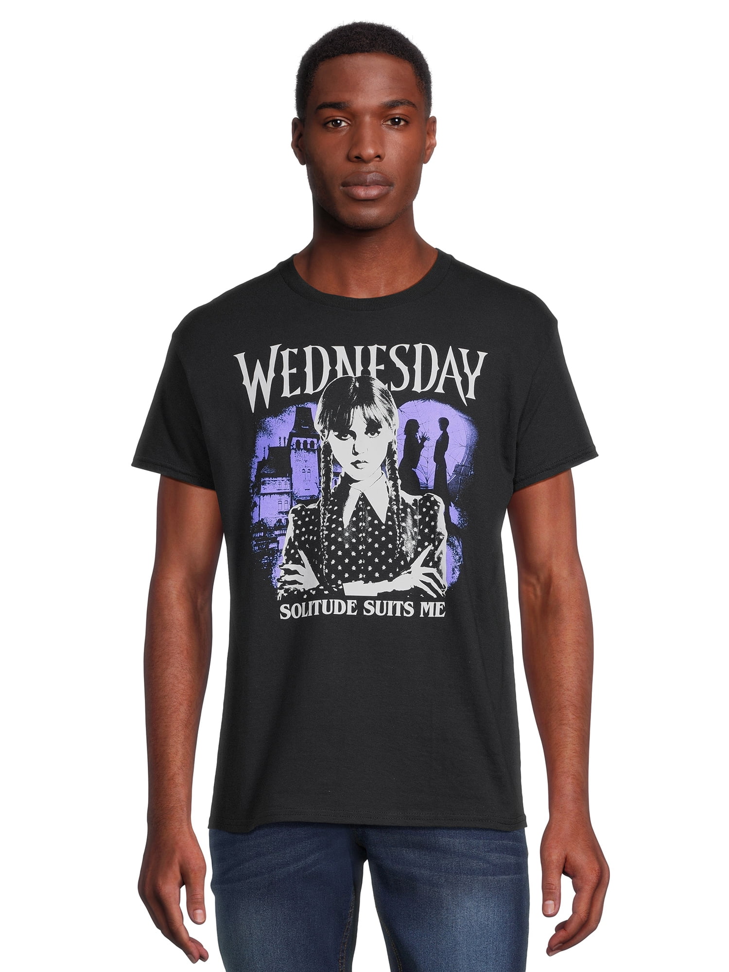 Wednesday Men's and Big Men's Short Sleeve Graphic Tee, Sizes S-3XL ...