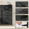 ZUNMOS 9 Drawer Fabric Dresser, Tall Storage Chest for Clothes, Linens ...