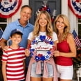 4th of July 250th Anniversary Patriotic Door Wreath, Independence Day ...