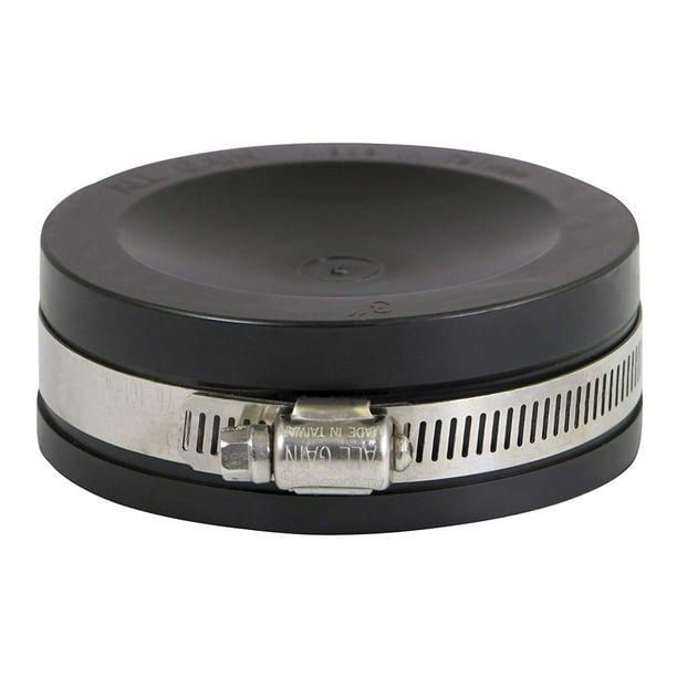 3 in. Flexible PVC Pipe Cap with Stainless Steel clamps - Walmart.com