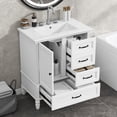 LHYY 30" Bathroom Vanity with Sink,Bathroom Cabinet with A Door,Three ...