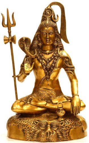 Gangadhara Shiva - Brass Sculpture - Walmart.com
