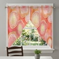 Abstract Art Water Ripple Sheer Curtains Swag Valances for Windows Pink ...