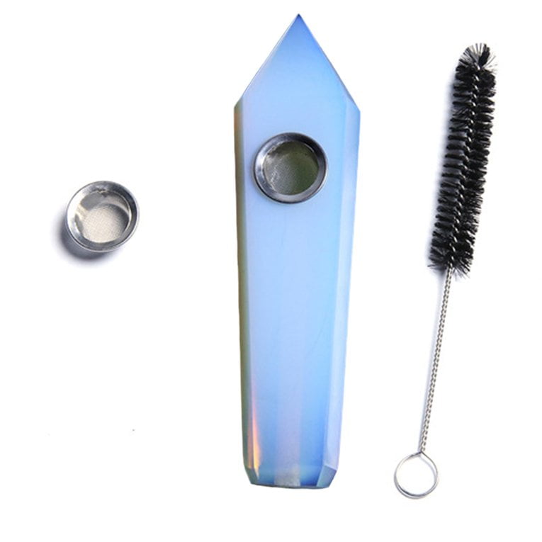 Art & Collectibles Amethyst Crystal Natural Stone Smoking Pipe Set ...