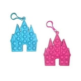 Disney Princess Castle High-Quality Silicone Fidget Toy Keychain ...