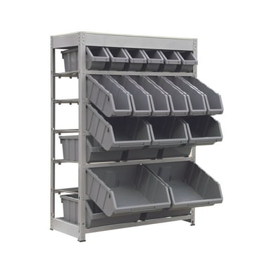 King's Rack Bin Rack Boltless Steel Storage System Organizer w/ 8 ...